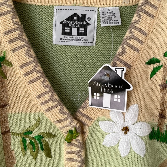 Storybook Knits | Sweaters | Storybook Knits Floral Birds Spring ...